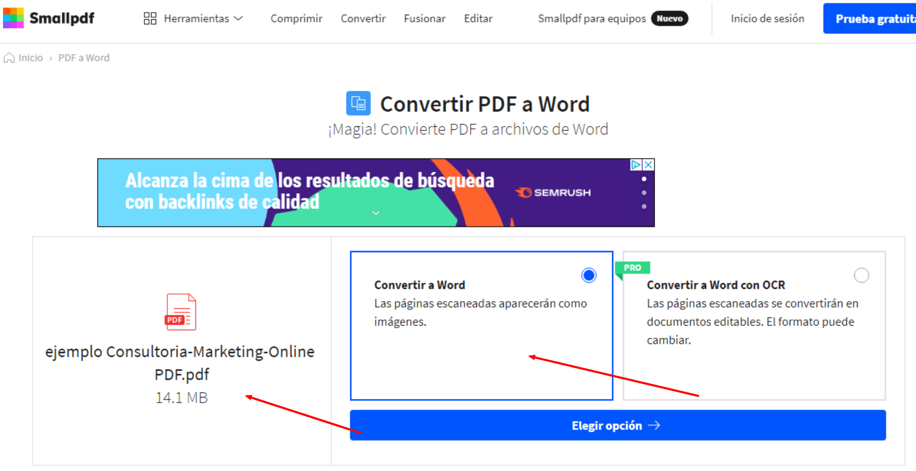 Smallpdf: el convertidor para convertir PDF a Word Gratis en 2021